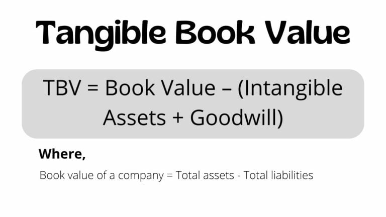 Tangible Book Value: Formula and Calculation - Financial Falconet